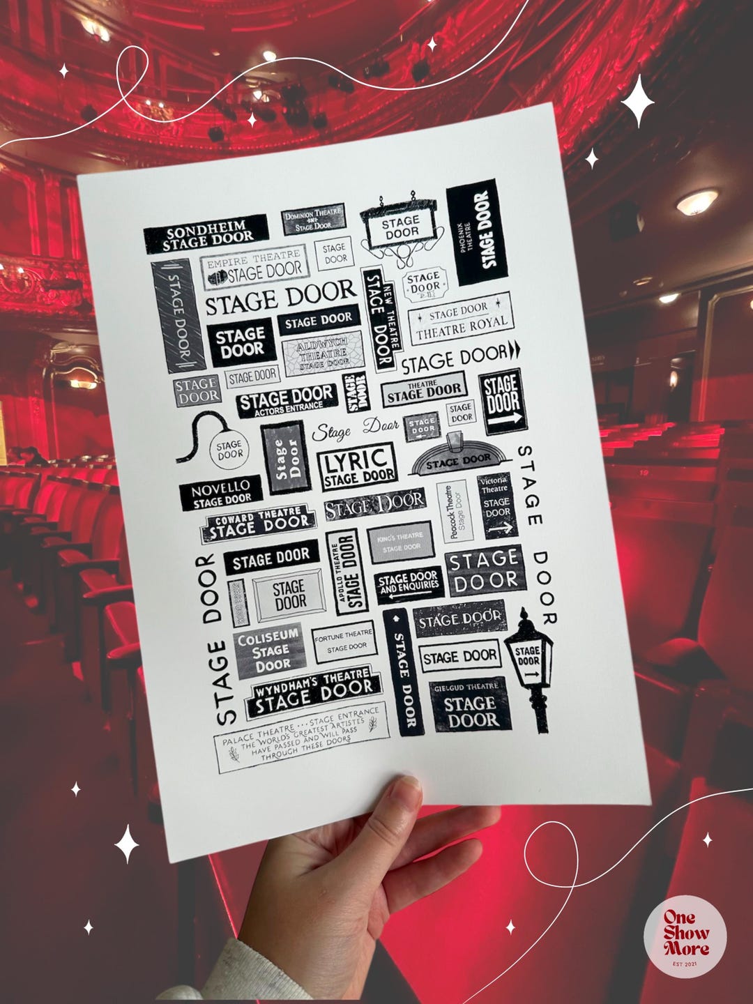 Stage Door Signs Print - Etsy