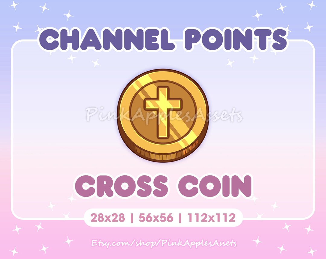 Cross Coin Channel Points Icon/emote for Twitch - Instant Download! - Etsy