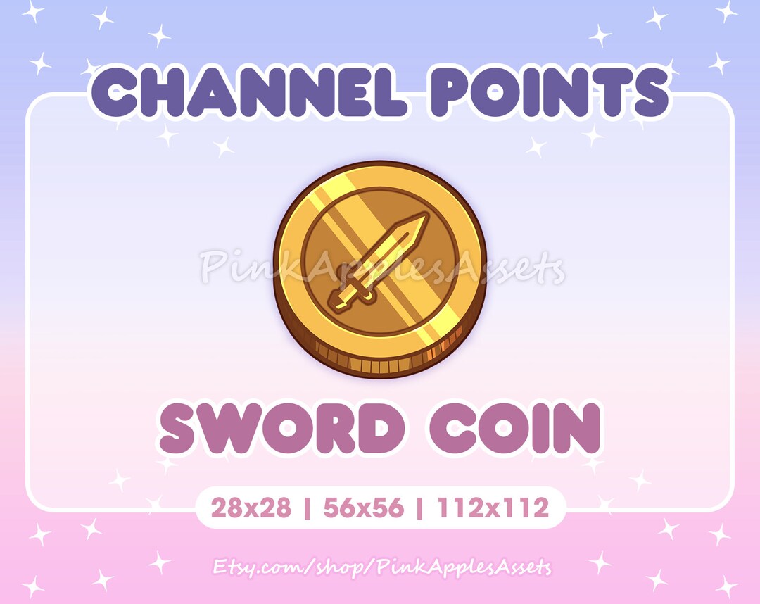 Sword Coin Channel Points Icon/emote for Twitch - Instant Download! - Etsy