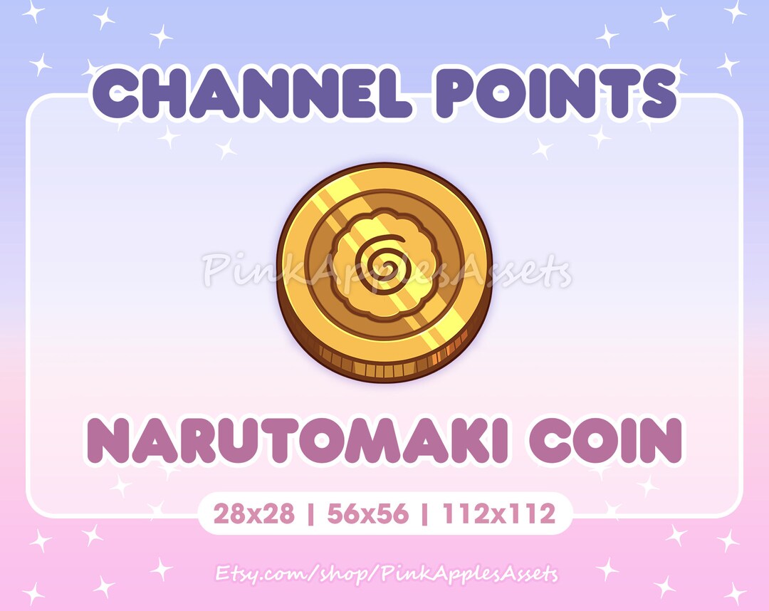 Narutomaki Coin Channel Points Icon/emote for Twitch - Instant Download ...