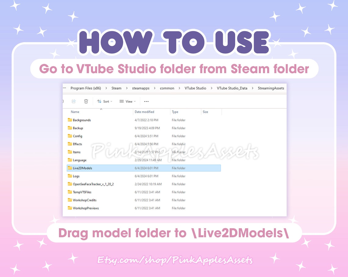 Chibi Potato Live2d Vtuber Model for Vtube Studio - Instant Download ...