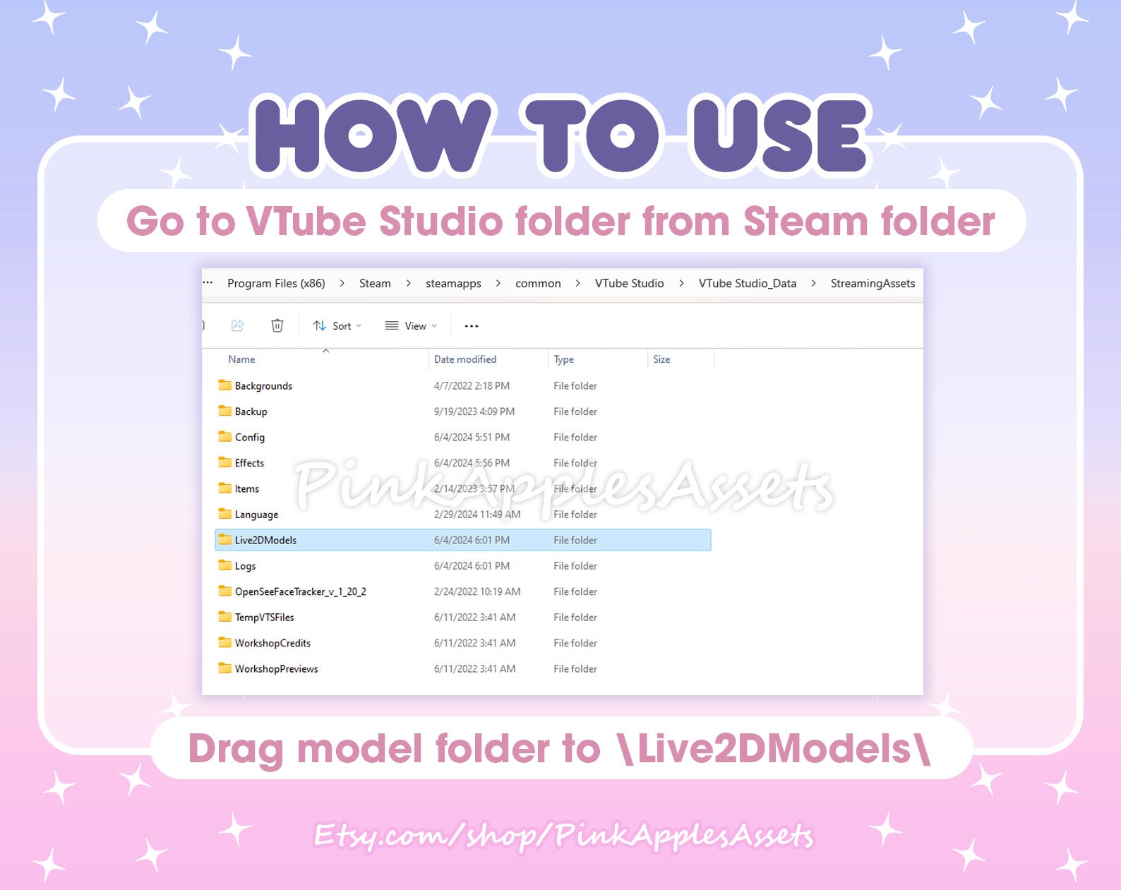 Chibi Potato Live2d Vtuber Model for Vtube Studio - Instant Download ...