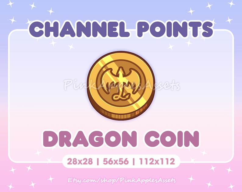 Dragon Coin Channel Points Icon/emote for Twitch - Instant Download! - Etsy