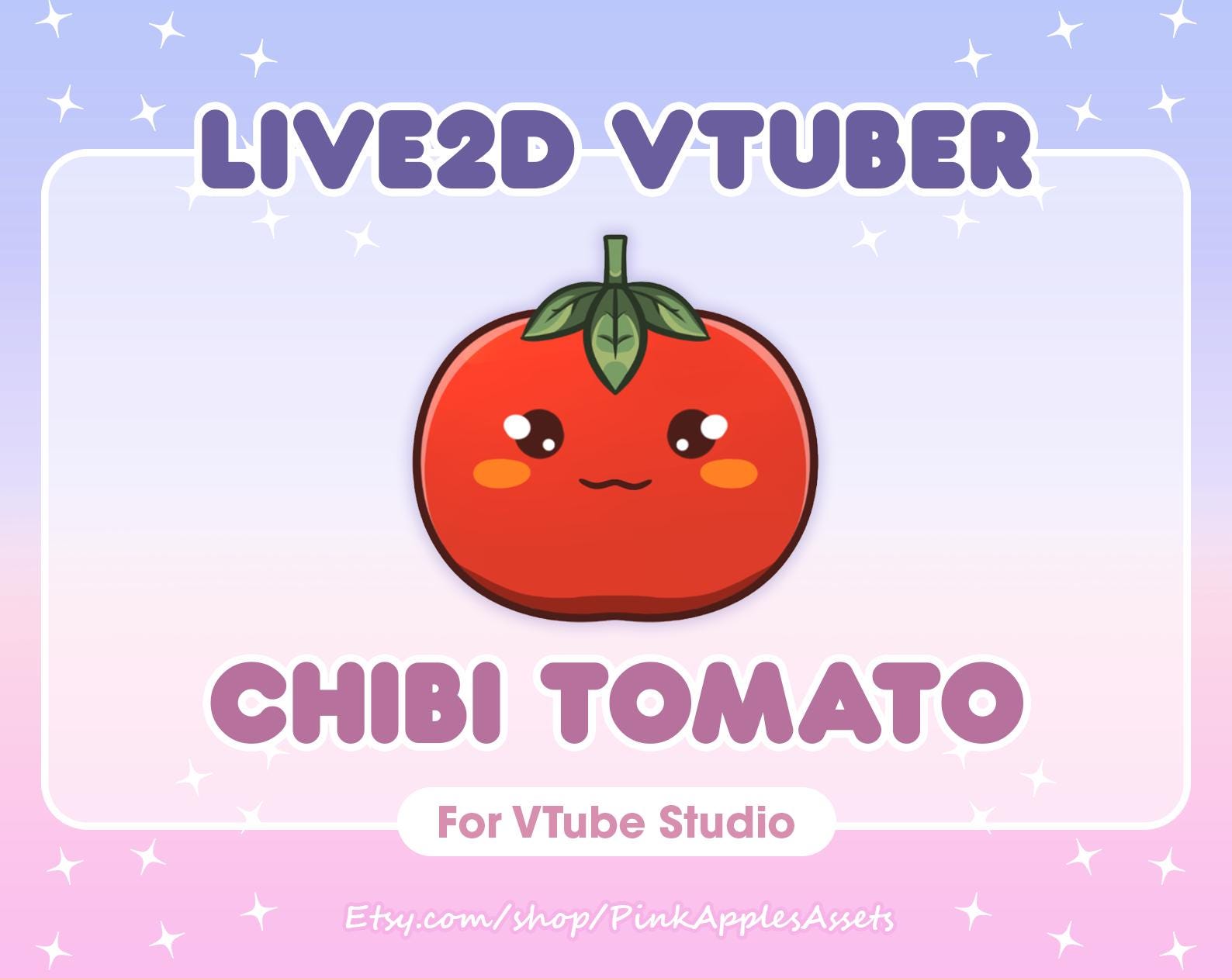 Chibi Tomato Live2d Vtuber Model for Vtube Studio - Instant Download ...