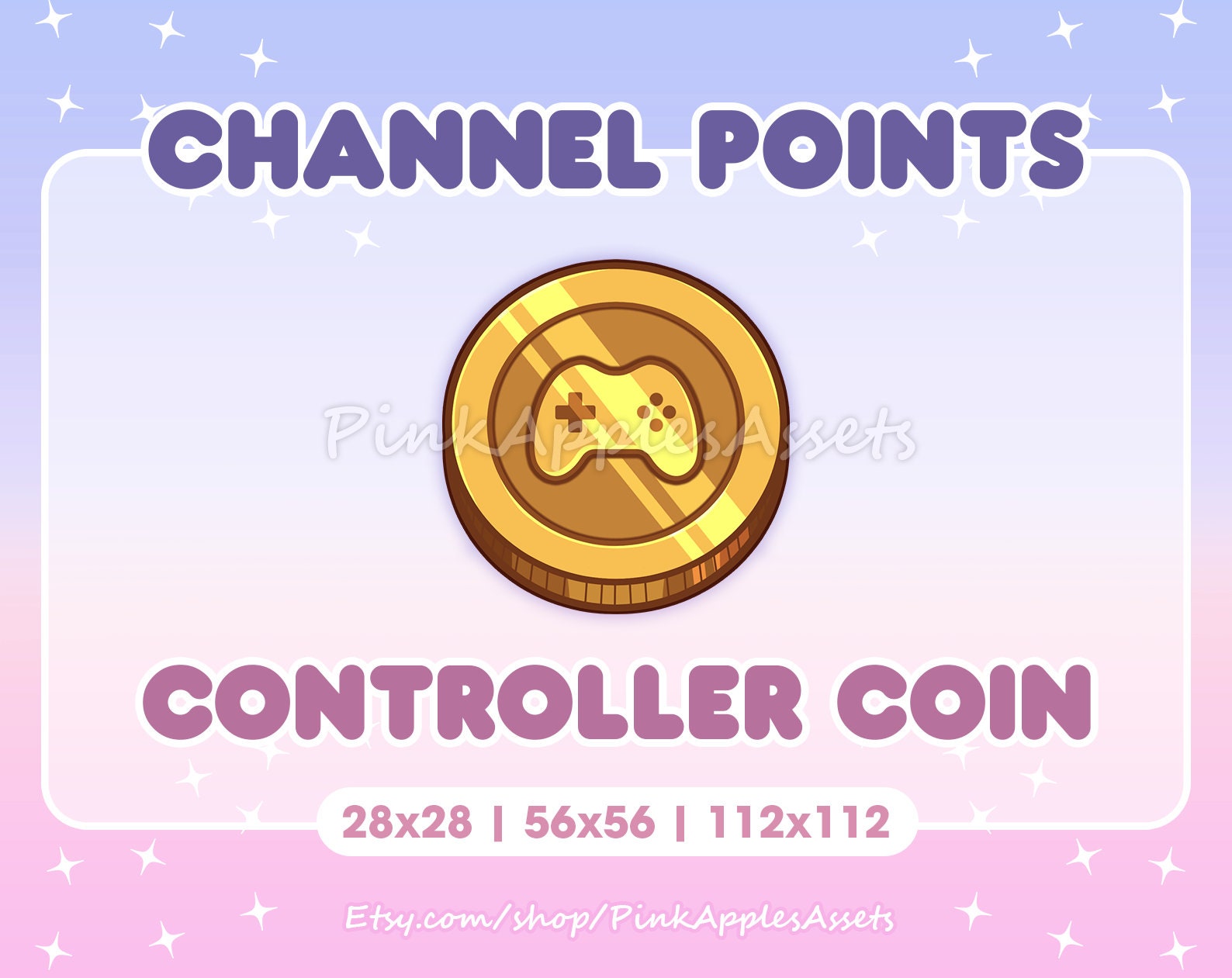 Gaming Controller Coin Channel Points Icon/emote for Twitch - Instant ...