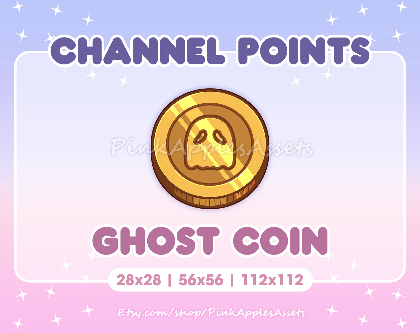 Ghost Coin Channel Points Icon/emote for Twitch - Instant Download! - Etsy