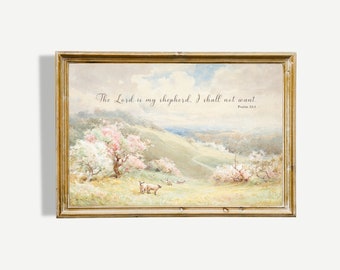 Psalm 23 Digital Download Wall Decor bible Verse Scripture - Etsy
