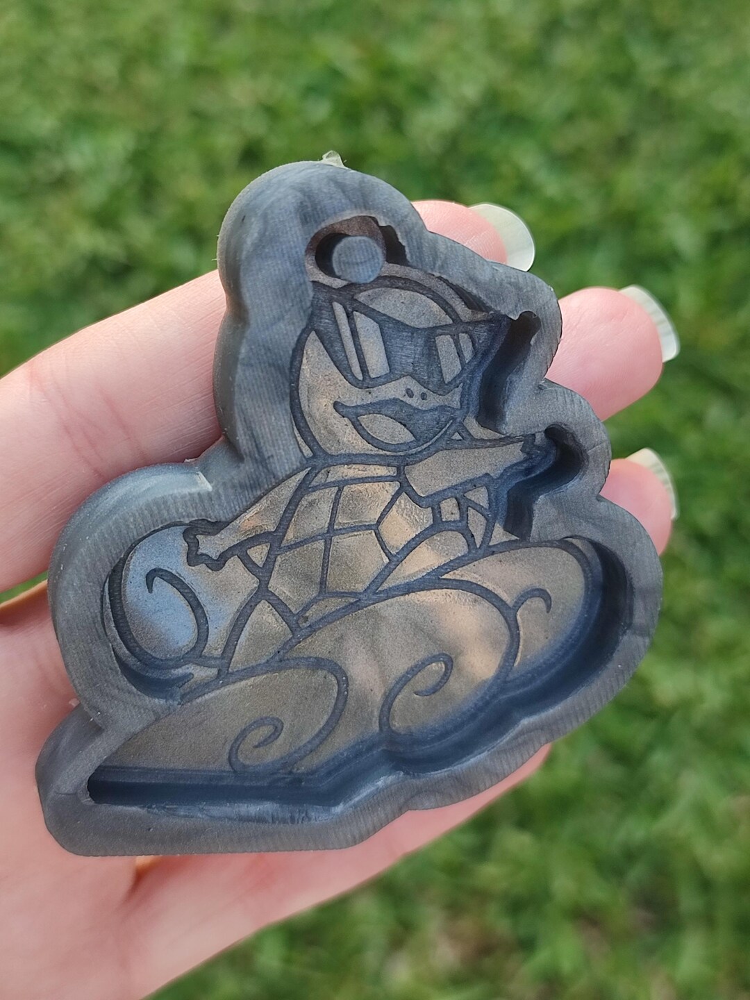 Squirtle Beach Mold Keychain / Pokemon Mold / Squirtle Surf Mold ...