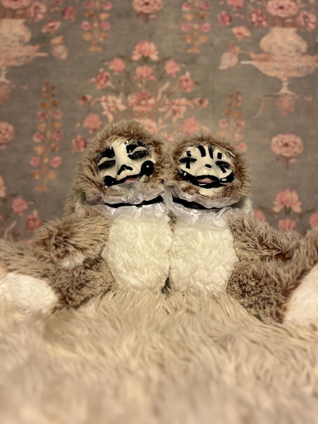 ICP Juggalo Inspired Two Headed Bunny Clay Face Plush Handmade Art ...