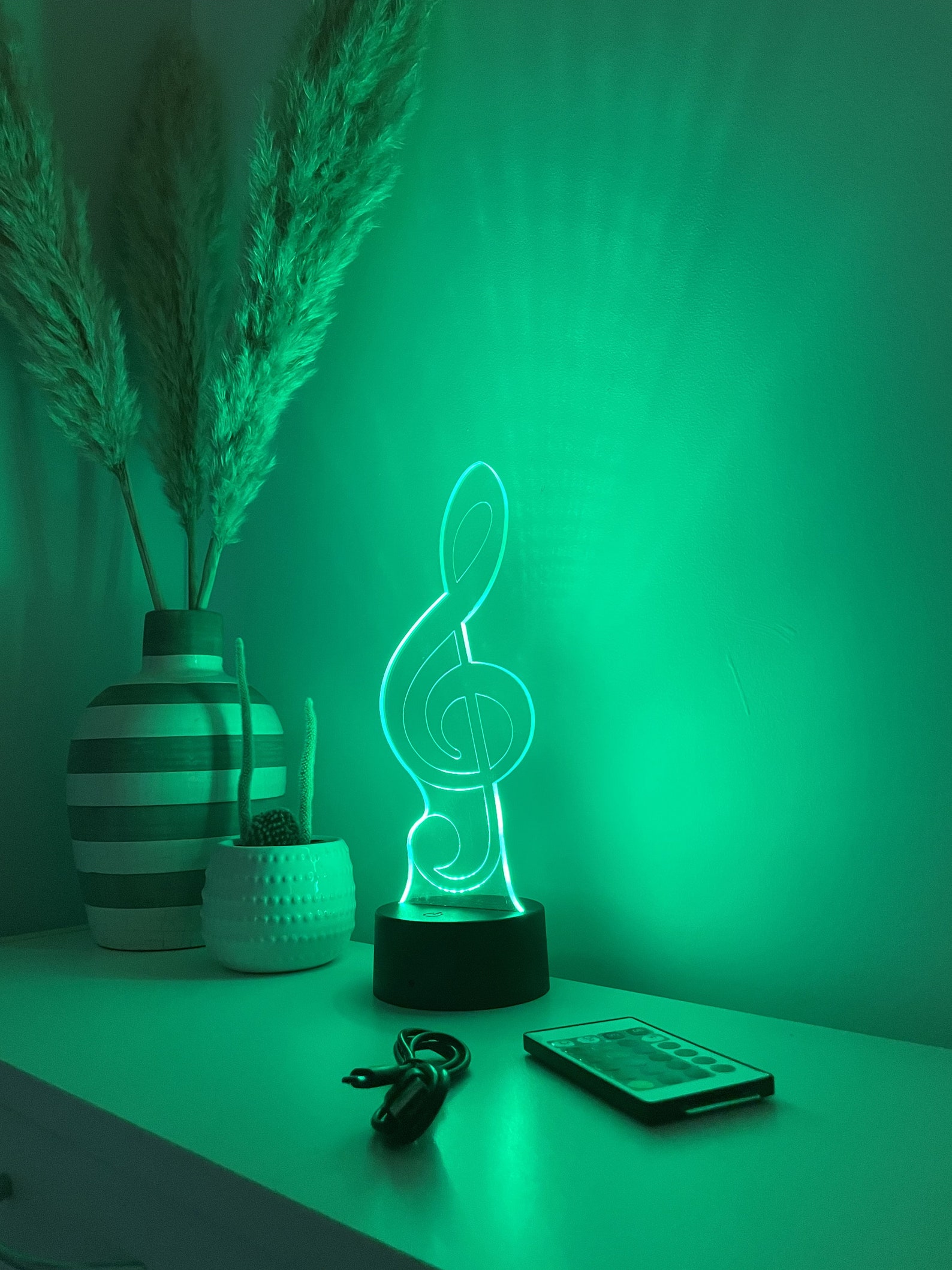 Treble Clef Music Note Night Light LED Gift, Birthday, Party Gift ...