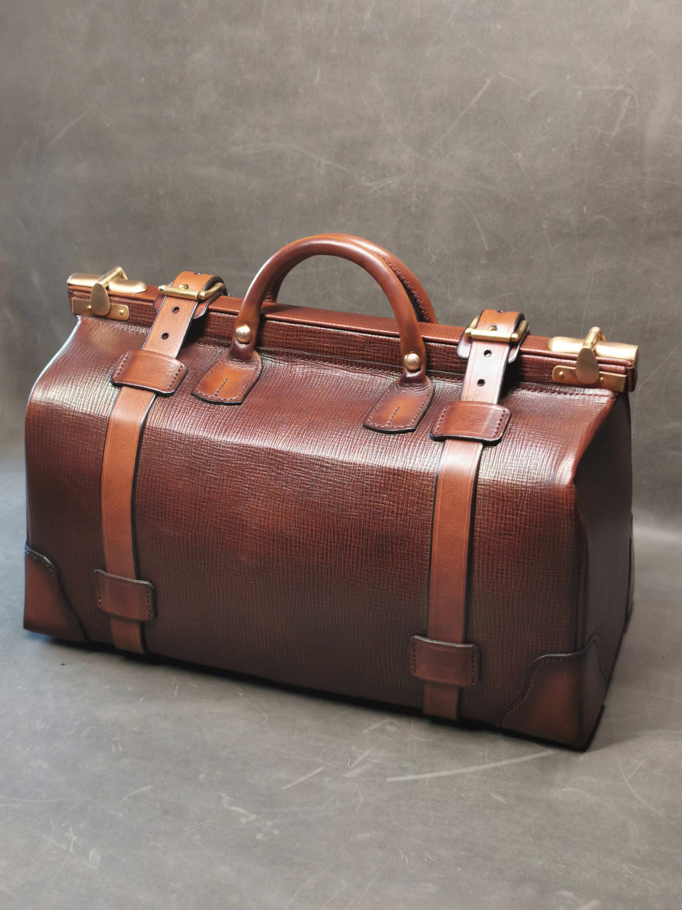 Gladstone Doctors Kit Bag Vintage Antique Leather Travel Art Deco - Etsy