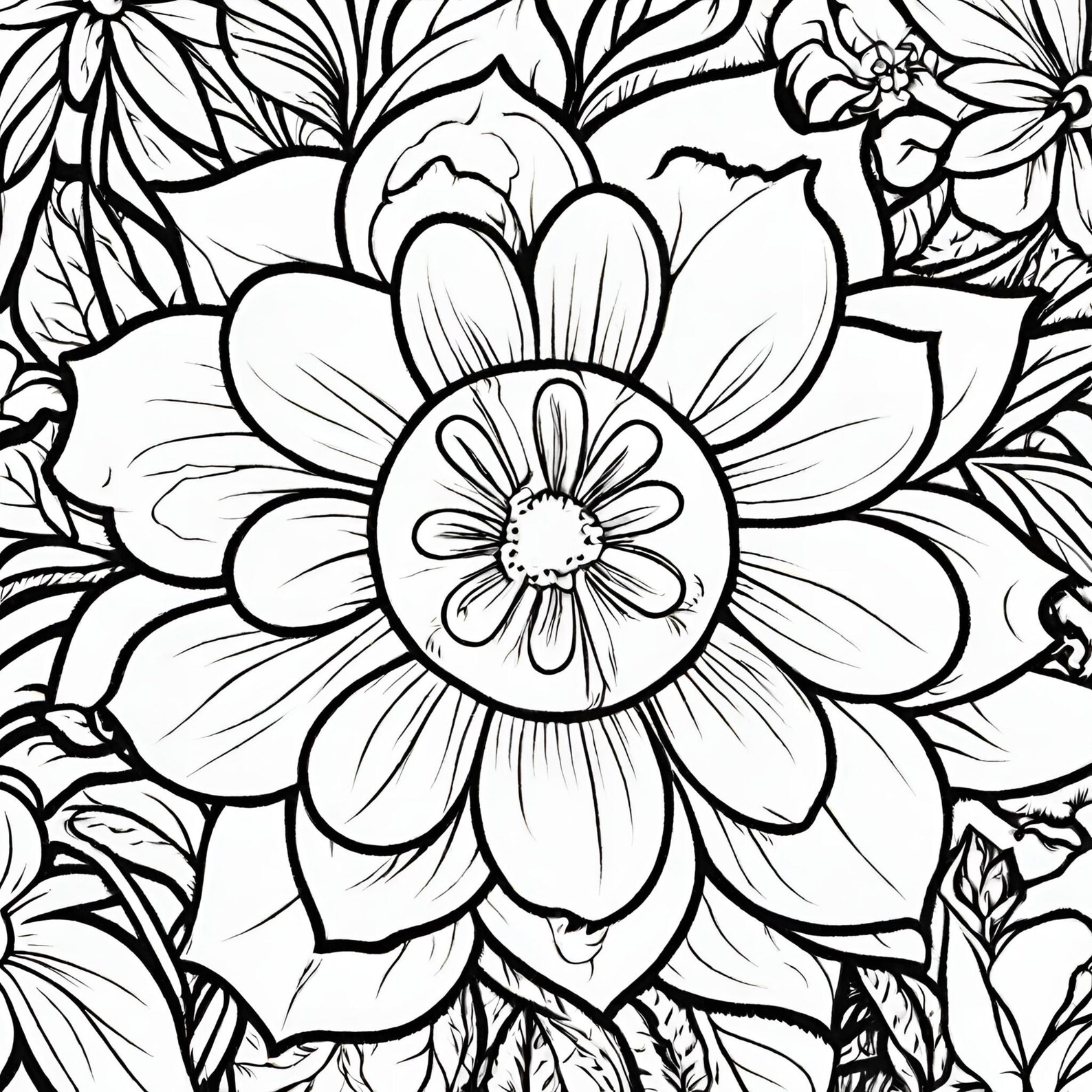 Mesmerizing Flowers. 104 Pages of Beautiful, Serene, and Calming ...