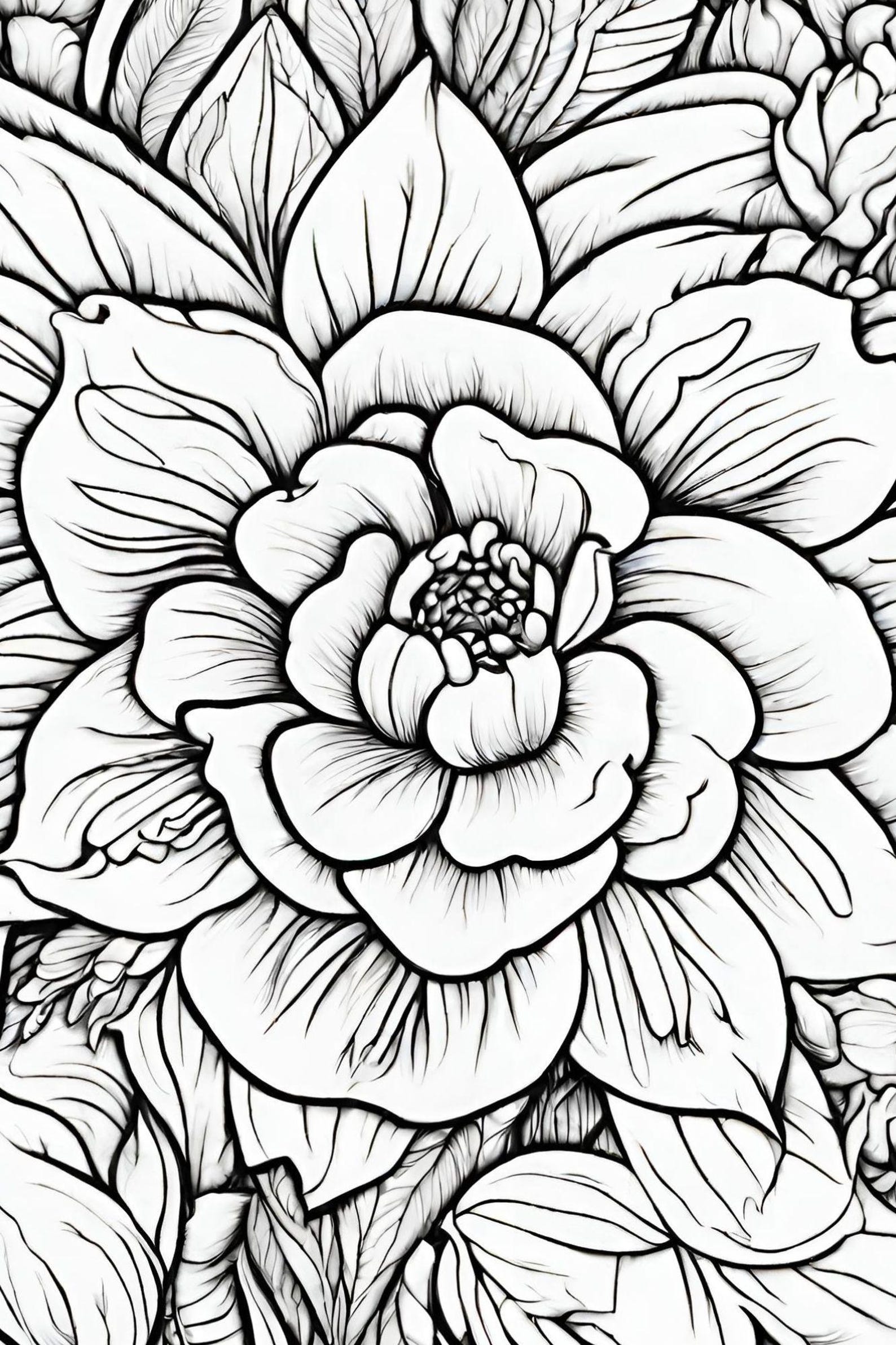 Mesmerizing Flowers. 104 Pages of Beautiful, Serene, and Calming ...