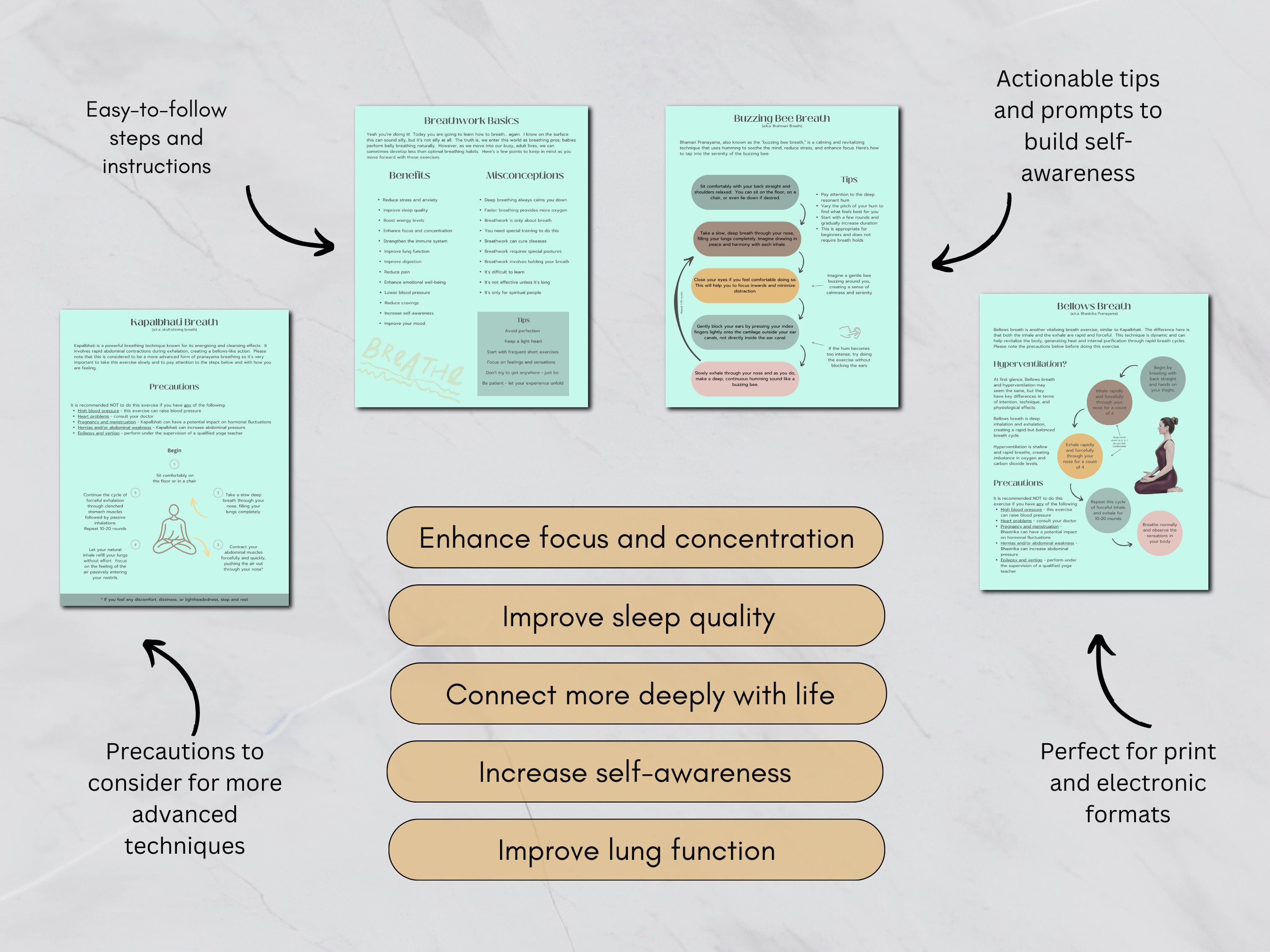 Mindfulness Breathing Worksheets Mindfulness Activities Breathing ...