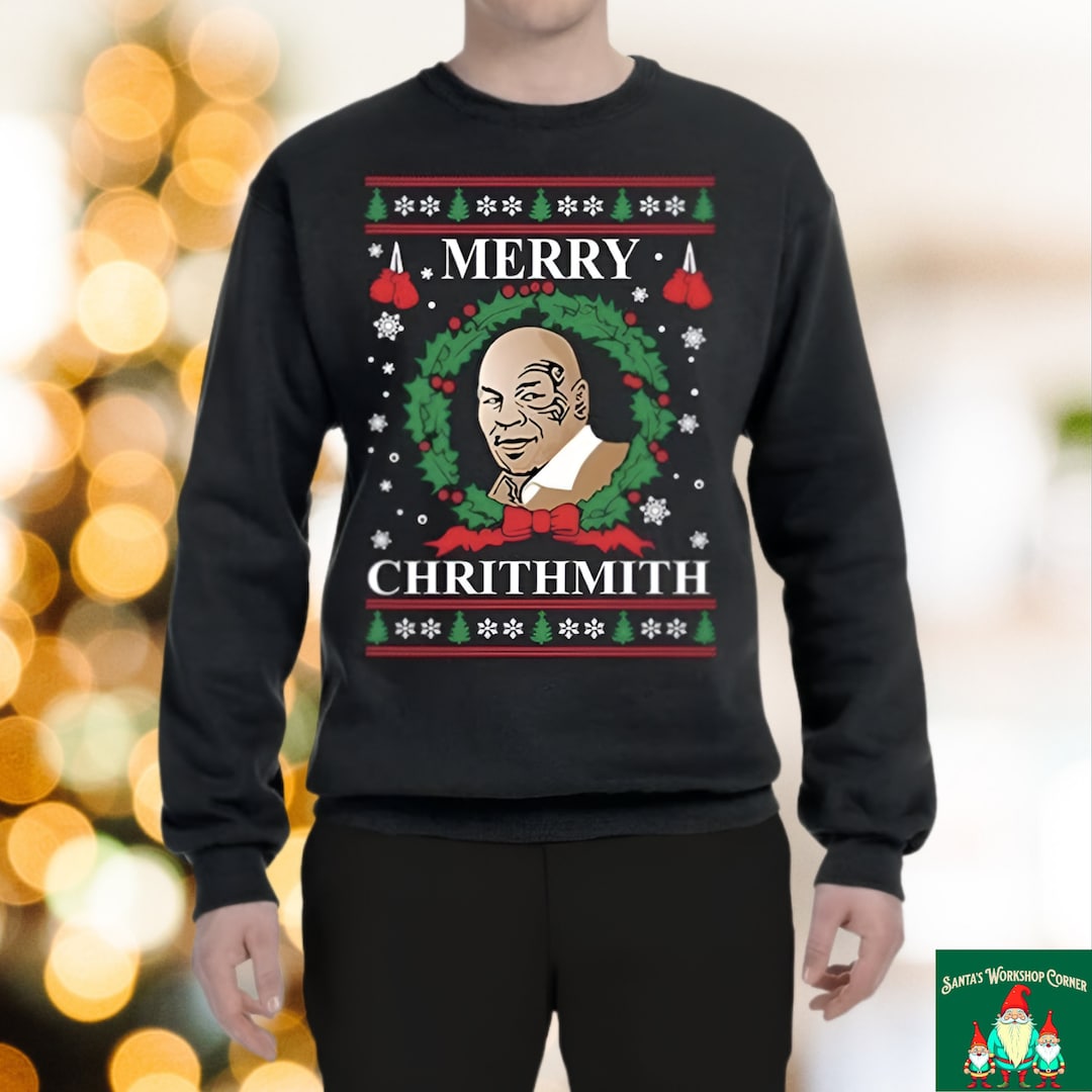 Mike Tyson Merry Chrithmith Ugly Christmas Sweater Jumper - Etsy