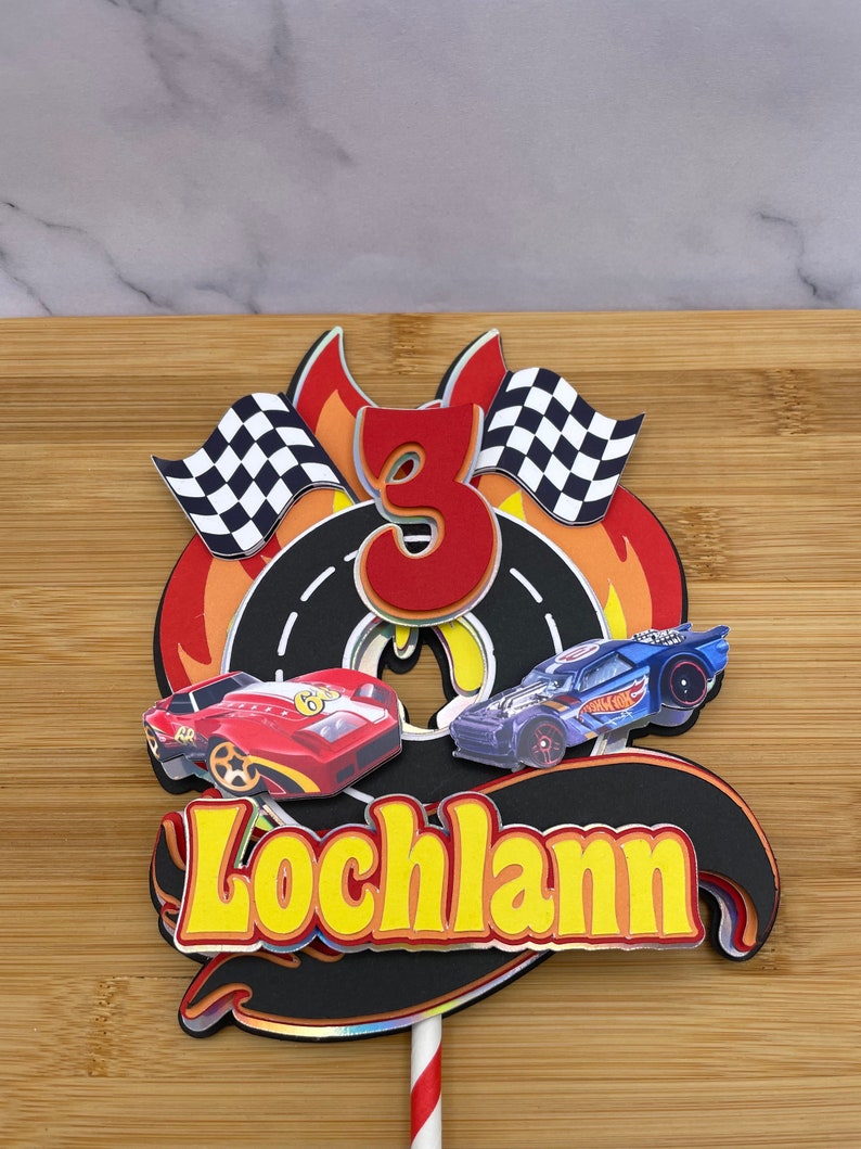 Hot Wheels 3d Cake Topper - Etsy