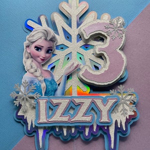 Elsa Frozen 3d Cake Topper - Etsy UK