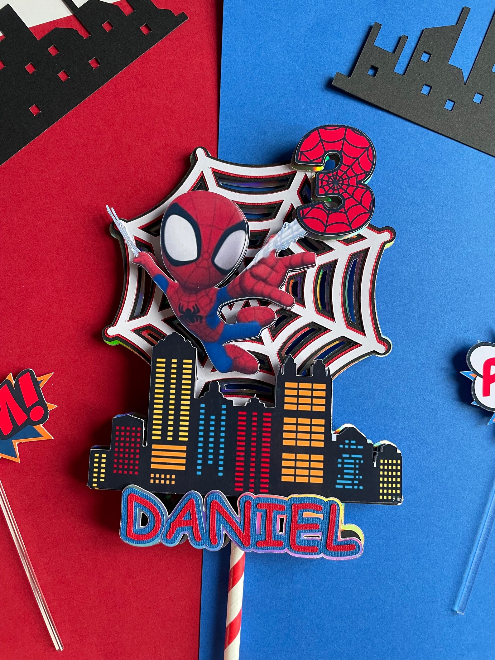 Spider-man 3d Cake Topper - Etsy UK
