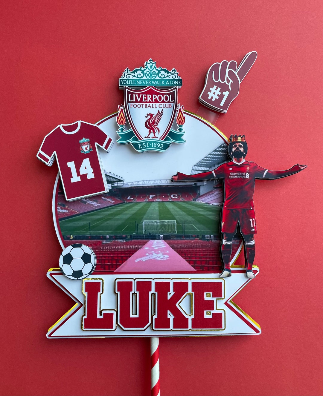 Liverpool Themed Cake Topper - Etsy