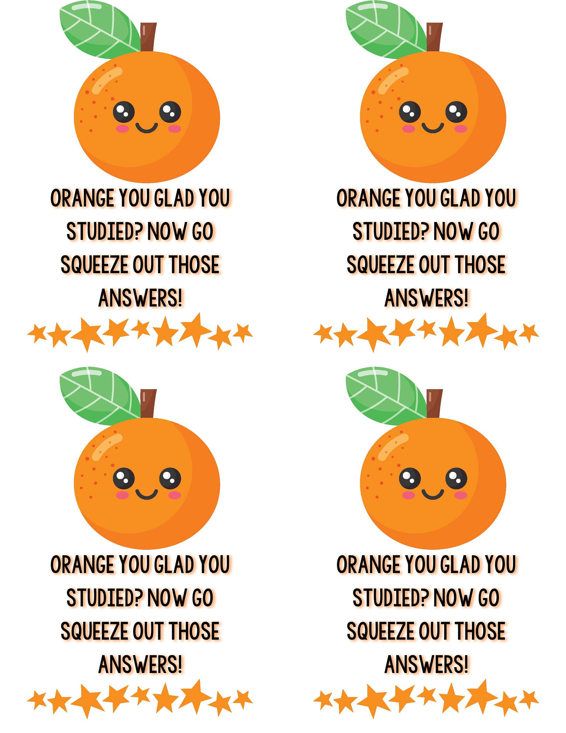 Test Encouragement Cards! | 30+ Cards | Print, Cut, & GO! - Etsy