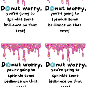 Test Encouragement Cards! | 30+ Cards | Print, Cut, & GO! - Etsy