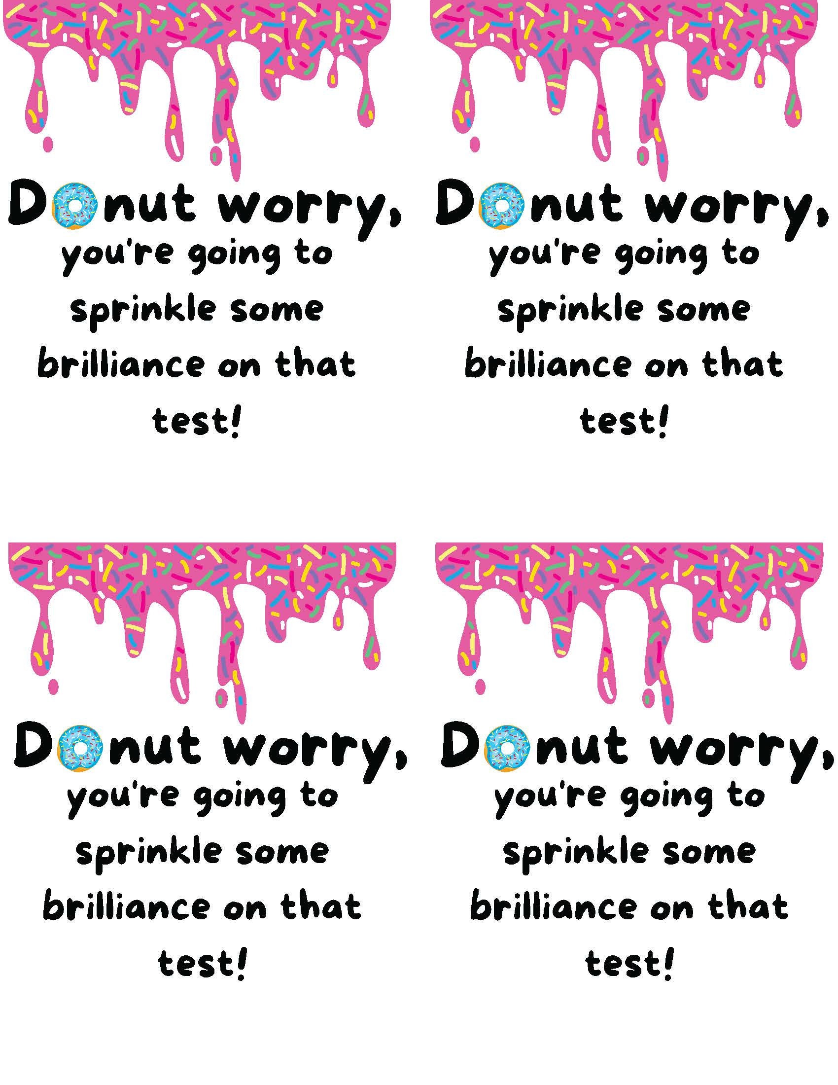 Test Encouragement Cards! | 30+ Cards | Print, Cut, & GO! - Etsy