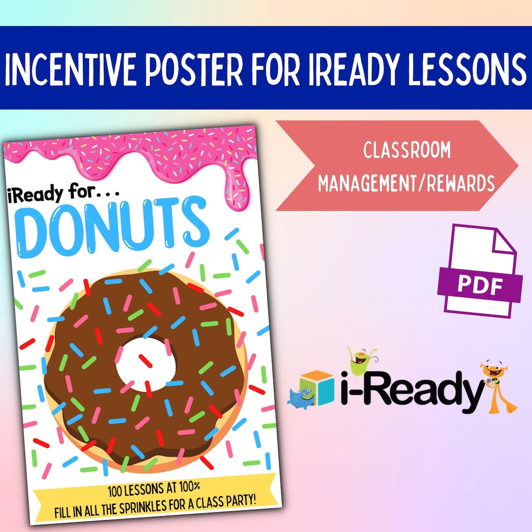 Iready Incentive Reward Poster (donuts - 100 Lessons) - Etsy