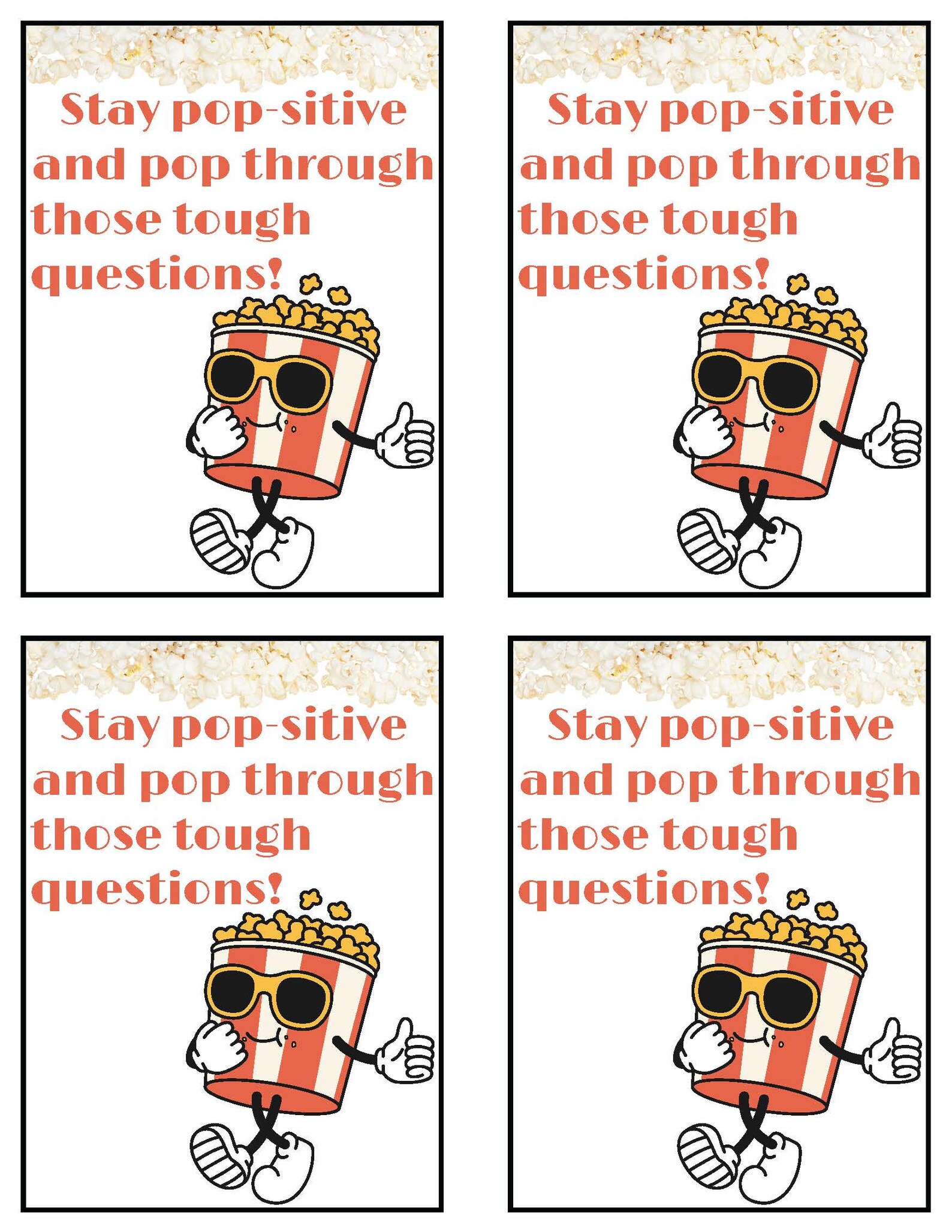 Test Encouragement Cards! | 30+ Cards | Print, Cut, & GO! - Etsy