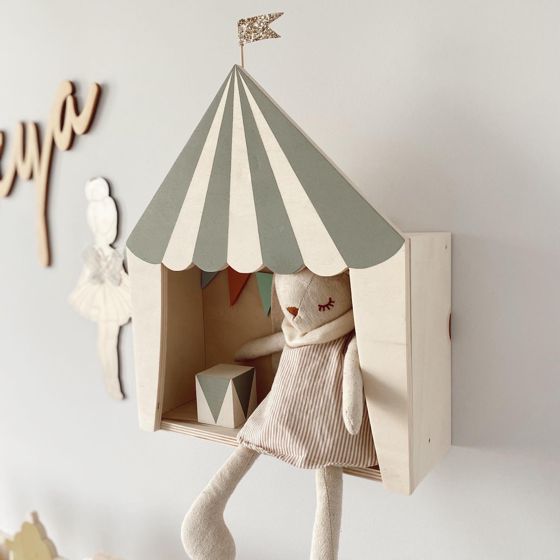 Nursery Decor Wooden Circus for Games ,circus Box, Circus Shelf, Circus ...