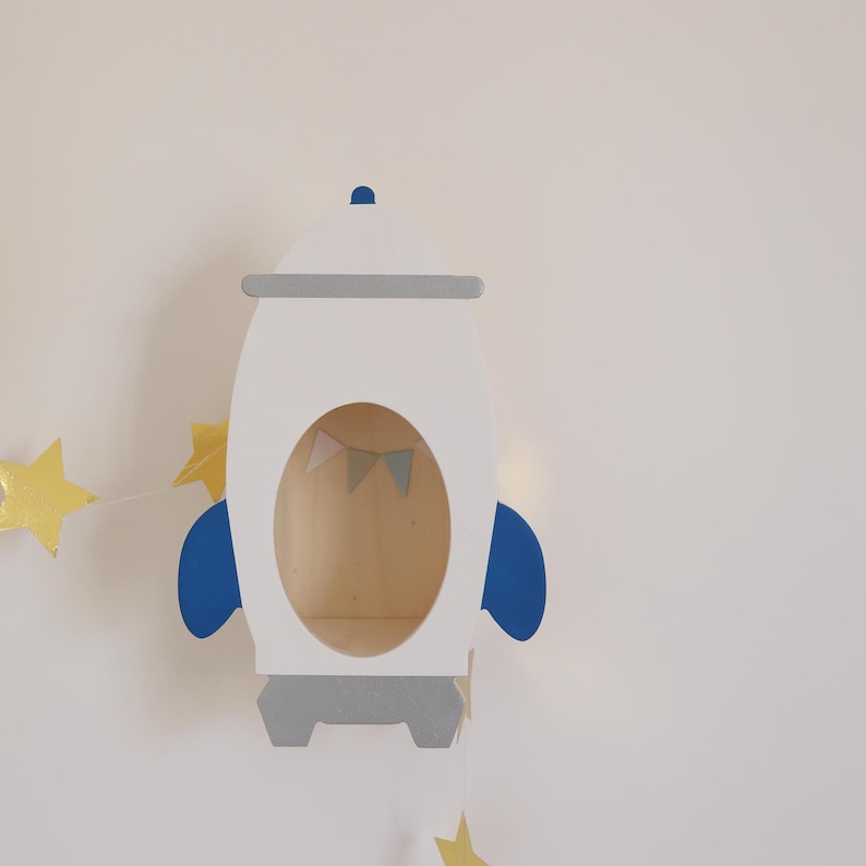 Space Themed Children's Room Decoration, Space Themed Wooden Children's ...