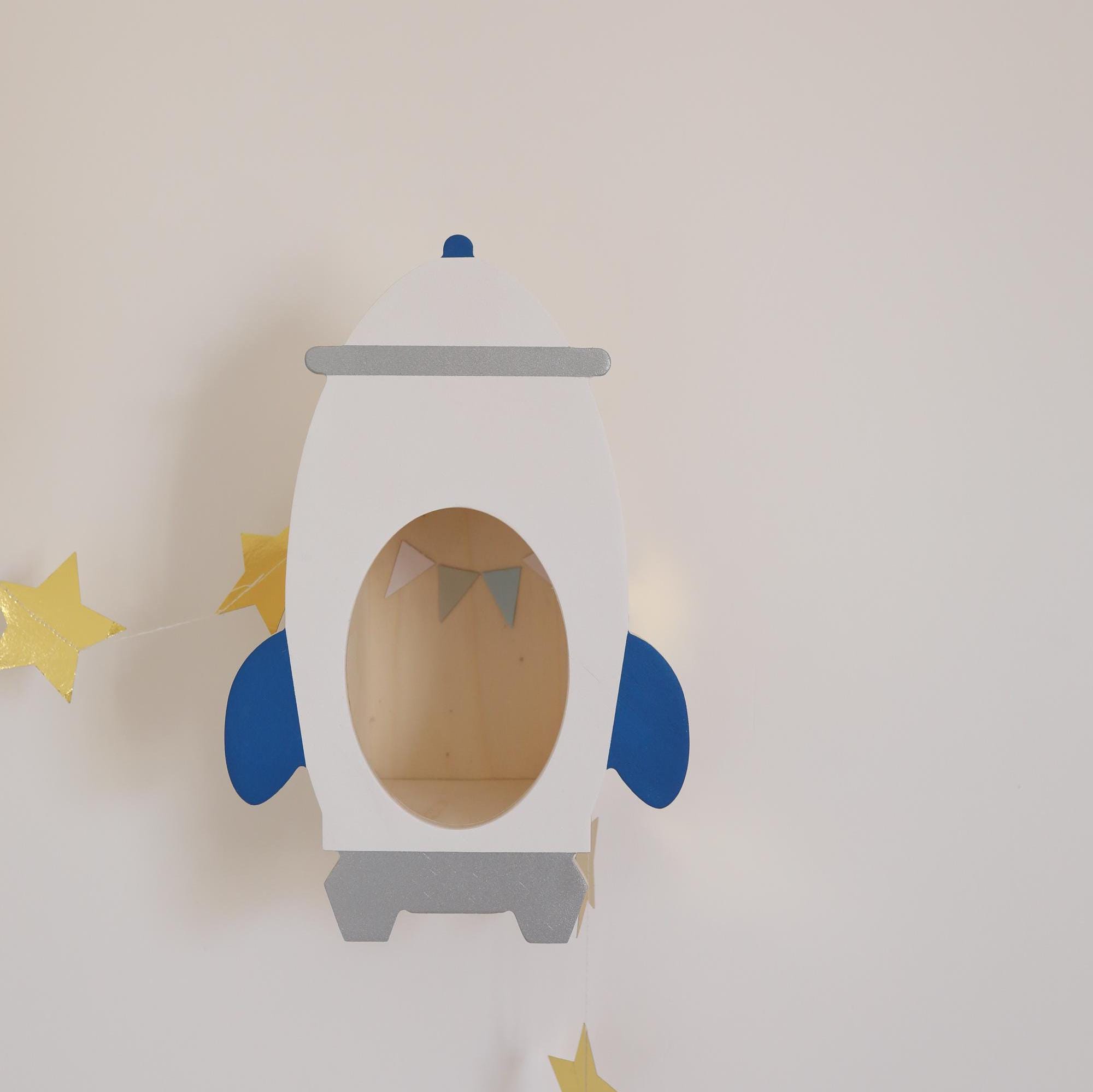 Space Themed Children's Room Decoration, Space Themed Wooden Children's ...