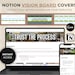 Vision Board Notion Covers Manifestation Aesthetic Notion Covers Bundle ...