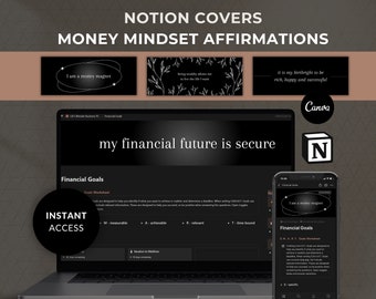 Notion Template Covers Aesthetic Dark Flower Notion Icons Covers Bundle ...
