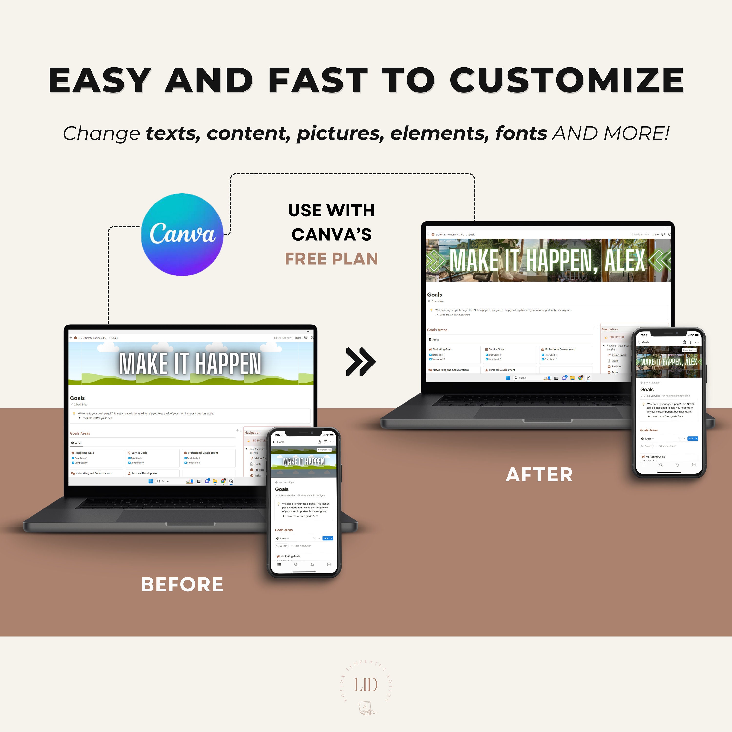 Manifestation Notion Cover Bundle Aesthetic Notion Covers Vision Board ...