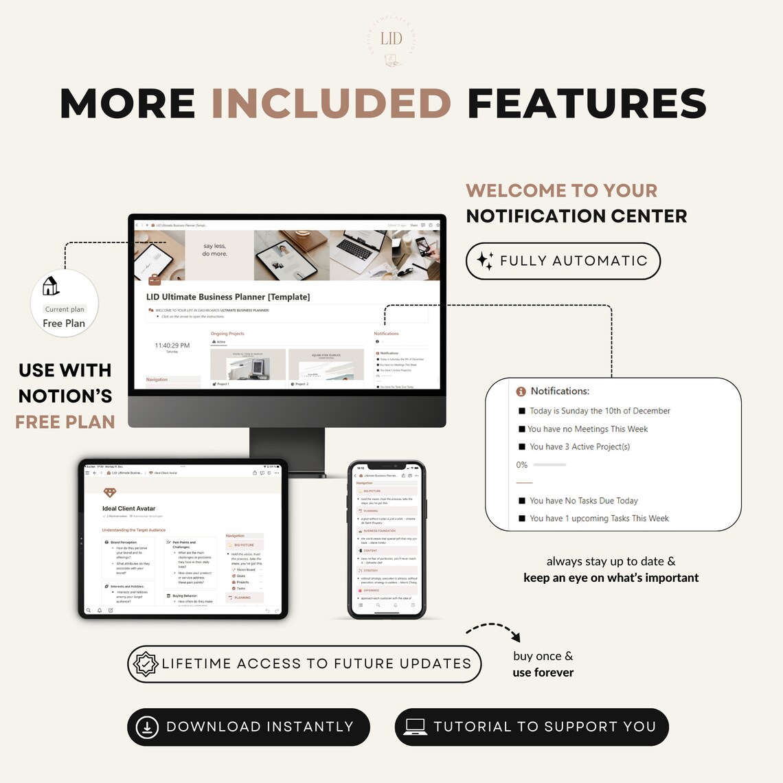 Notion Business Planner Template Notion Ultimate Business Planner ...