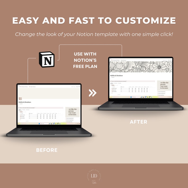 Notion Template Cover Flowers Aesthetic Notion Icons Covers Bundle Notion Design Minimal Notion ...