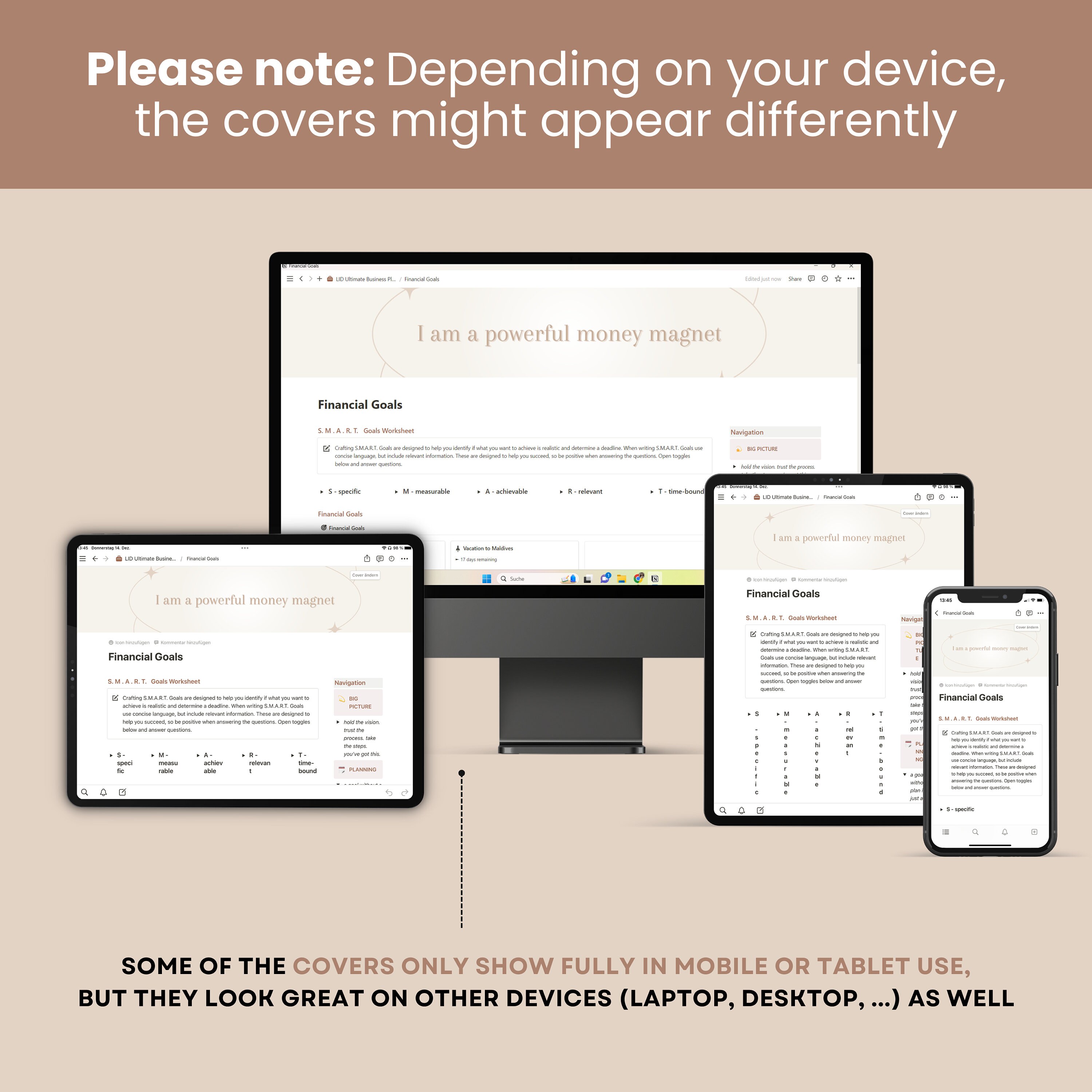 Finance Notion Template Cover Affirmations Money Notion Bundle Notion ...