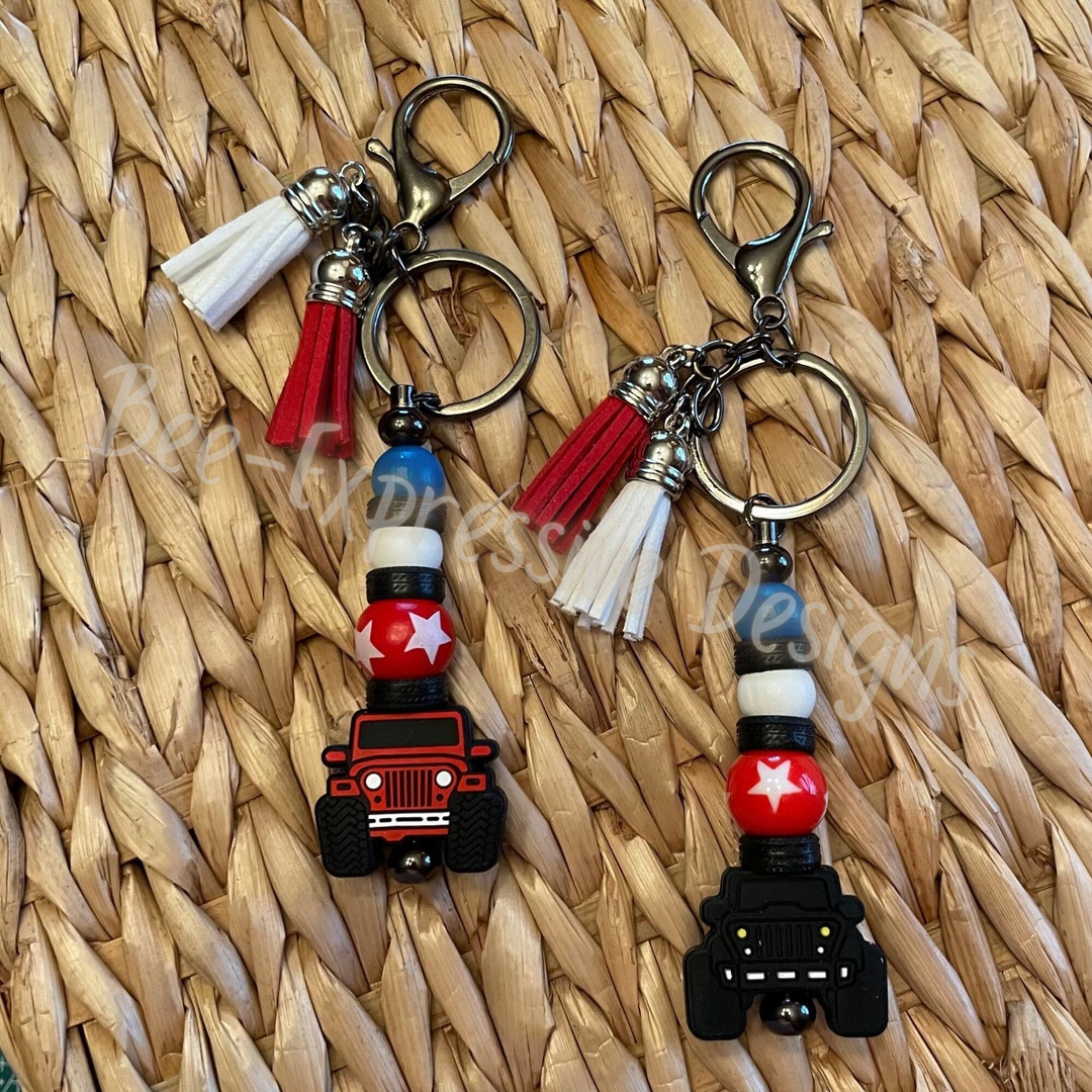Unique, Handmade Silicone 4x4 Vehicle Keychain in Red or Black Lobster ...