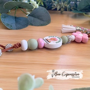 Handmade Unique Keychain With “don’t Look Back” Focal Bead! Lobster ...