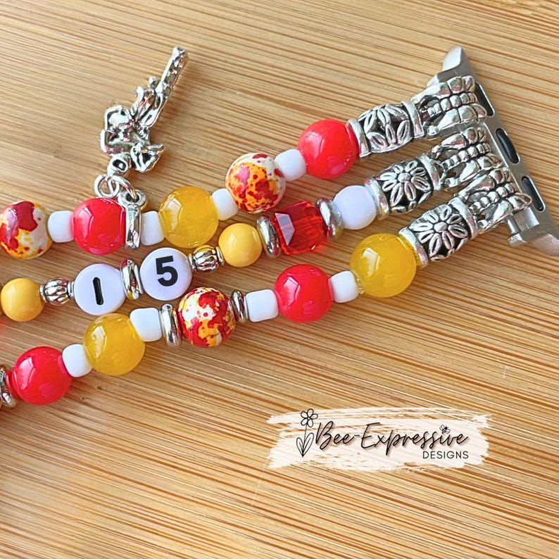 Handmade, Kc Chiefs, Jersey Numbered, Watch Band: Custom Numbers, Metal ...