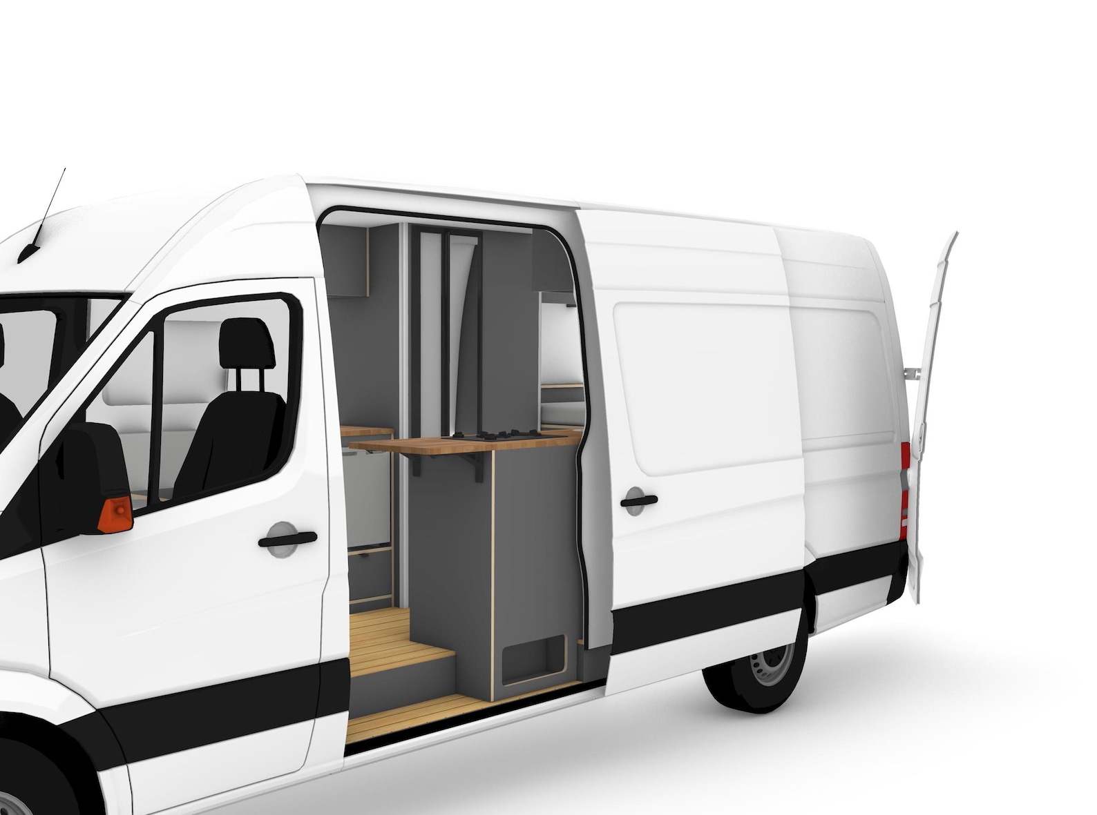 Sprinter LWB 170 Camper Van Conversion Plans | Right-hand Drive Camper ...