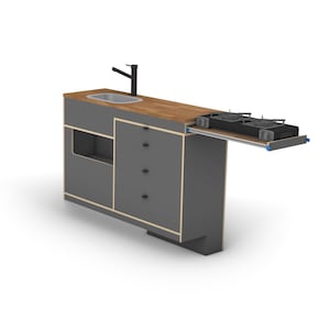 Sprinter Camper Van Conversion Floor Plan: MWB 144 DXF & 3D Model ...