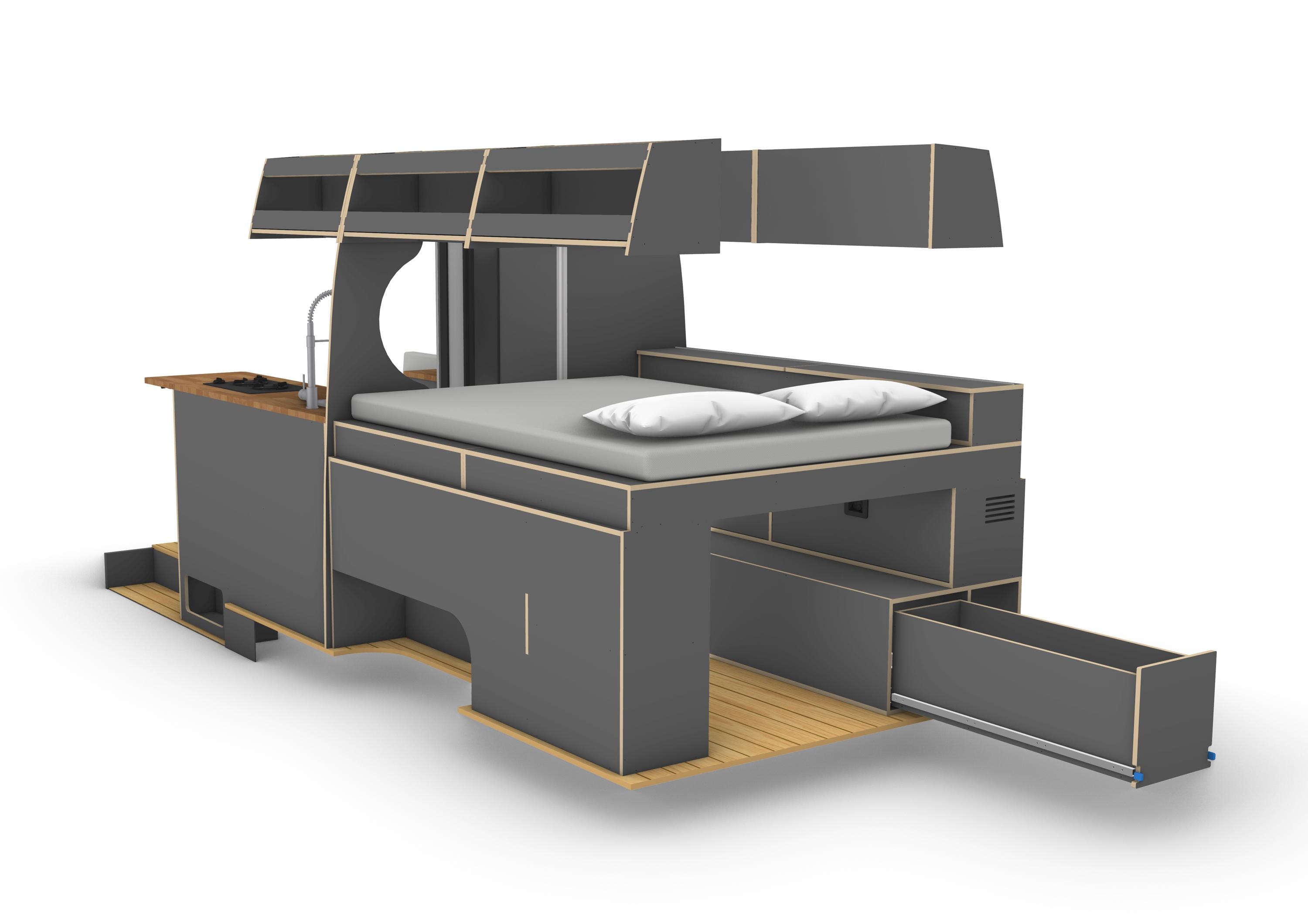 Sprinter LWB 170 Camper Plans DXF Files CAD Model Digital Download ...