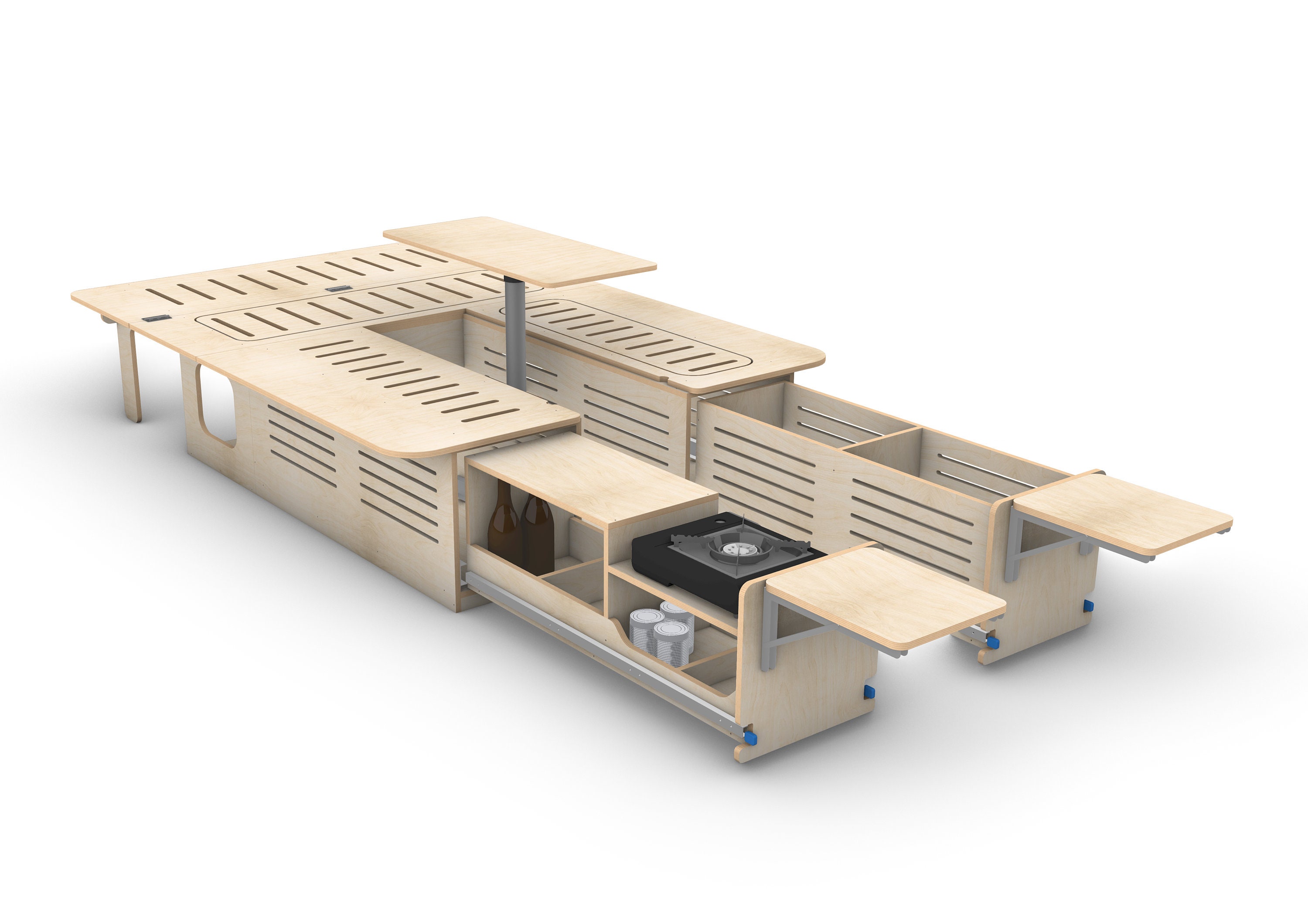 Universele ombouwplannen voor campers V1: CNC DXF-bestanden (digitale ...
