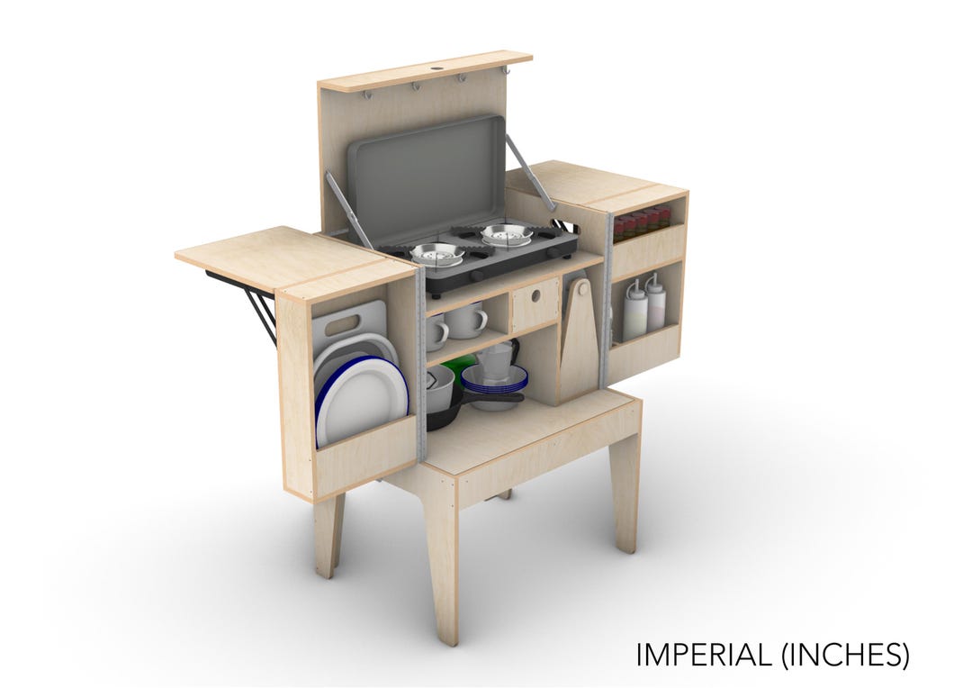 DIY Portable Camping Kitchen Plans – Build-your-own Camp Kitchen ...