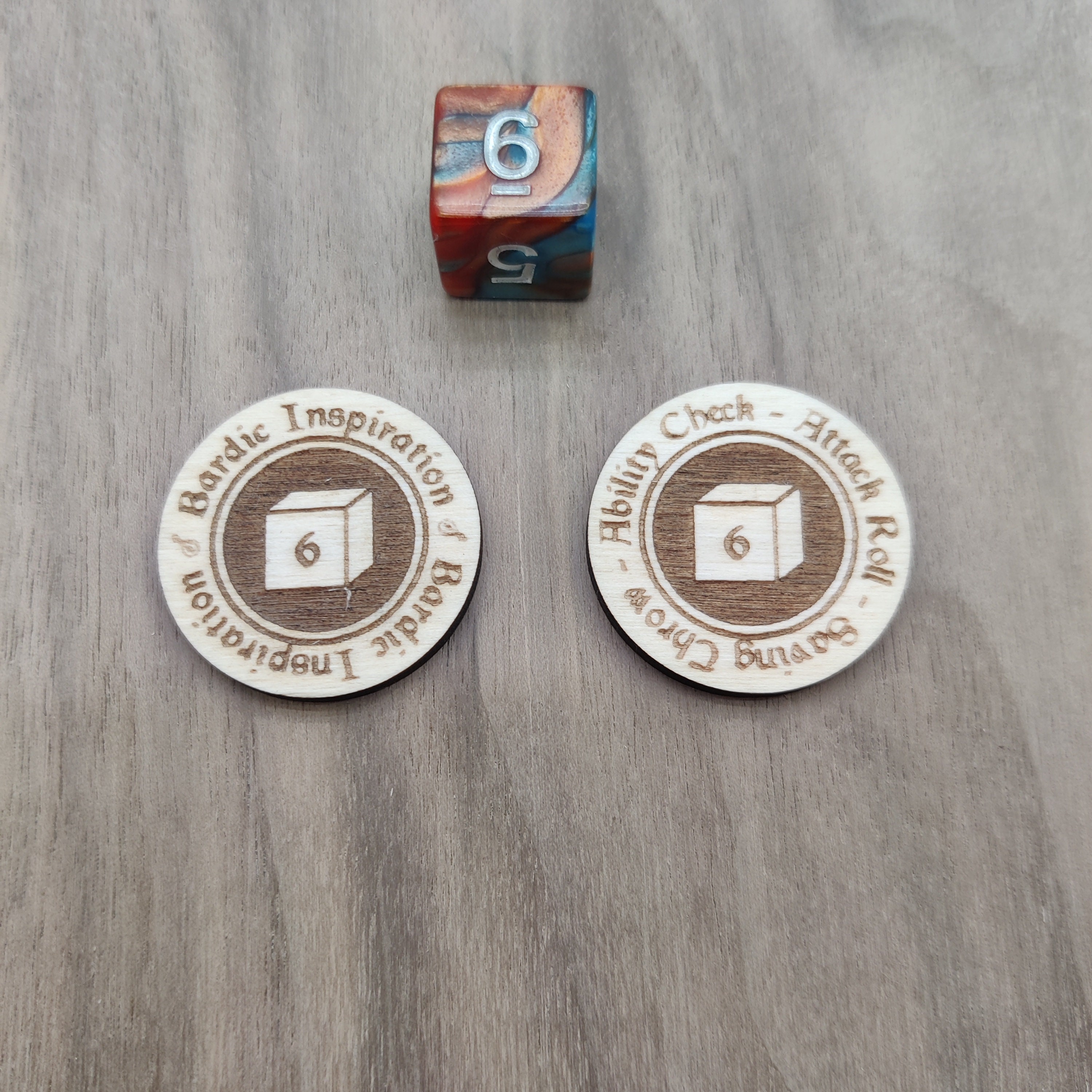 Dnd 5e Bardic Inspiration Tokens | Double Sided 32 Mm - Etsy