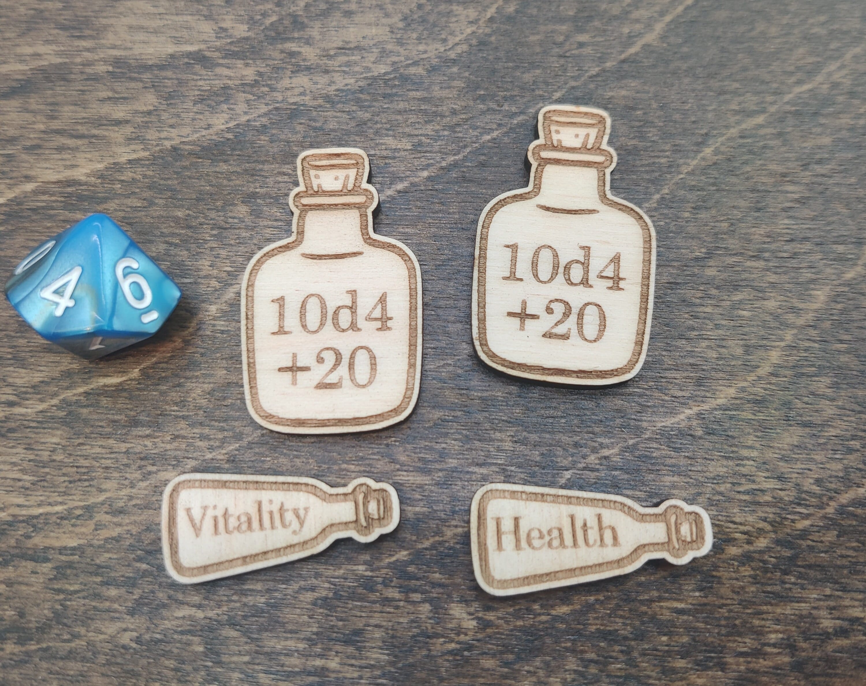 Dnd Healing Potion Token Set Double Sided - Etsy