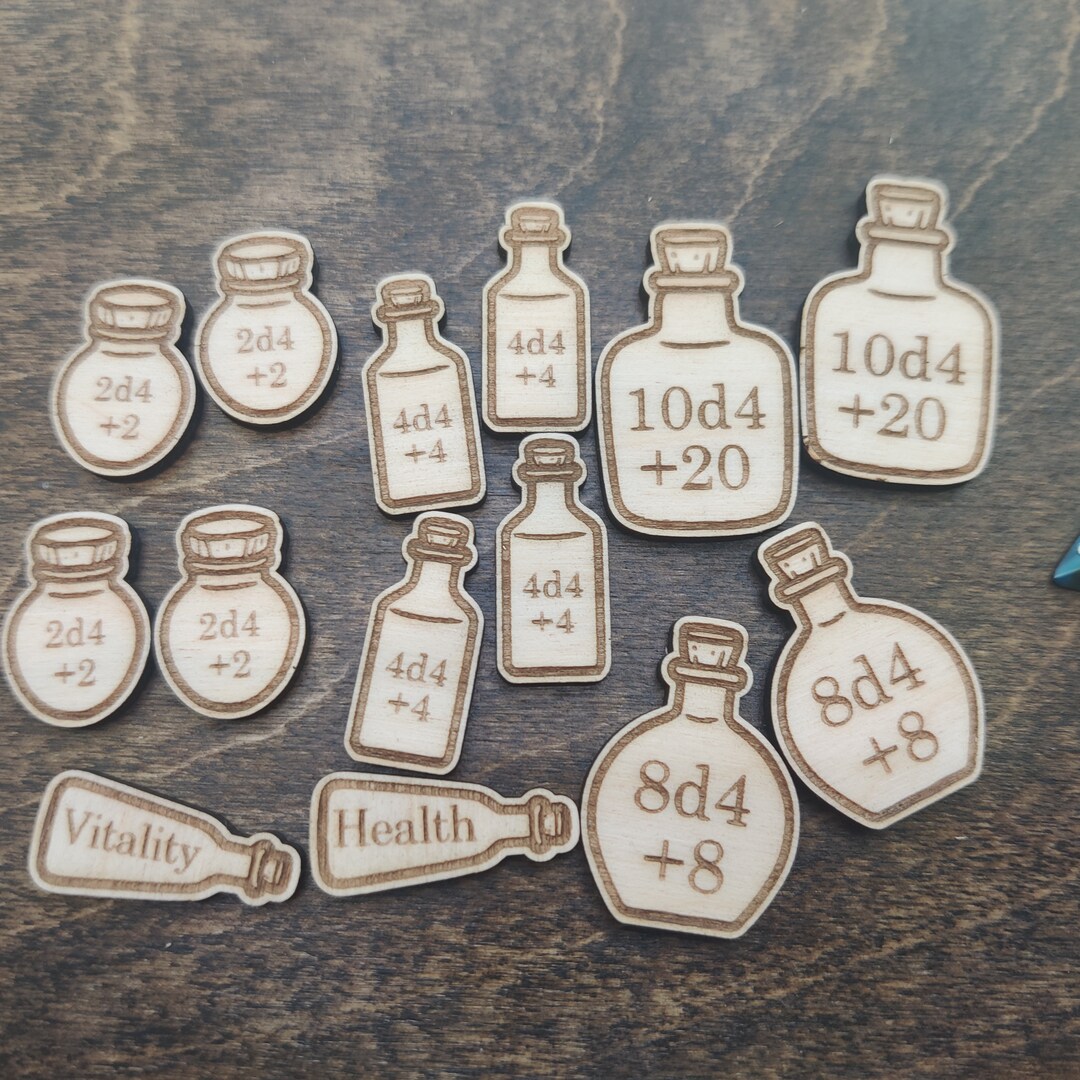 Dnd 5e Healing Potion Token Set | 2014 & 2024 | Double Sided - Etsy