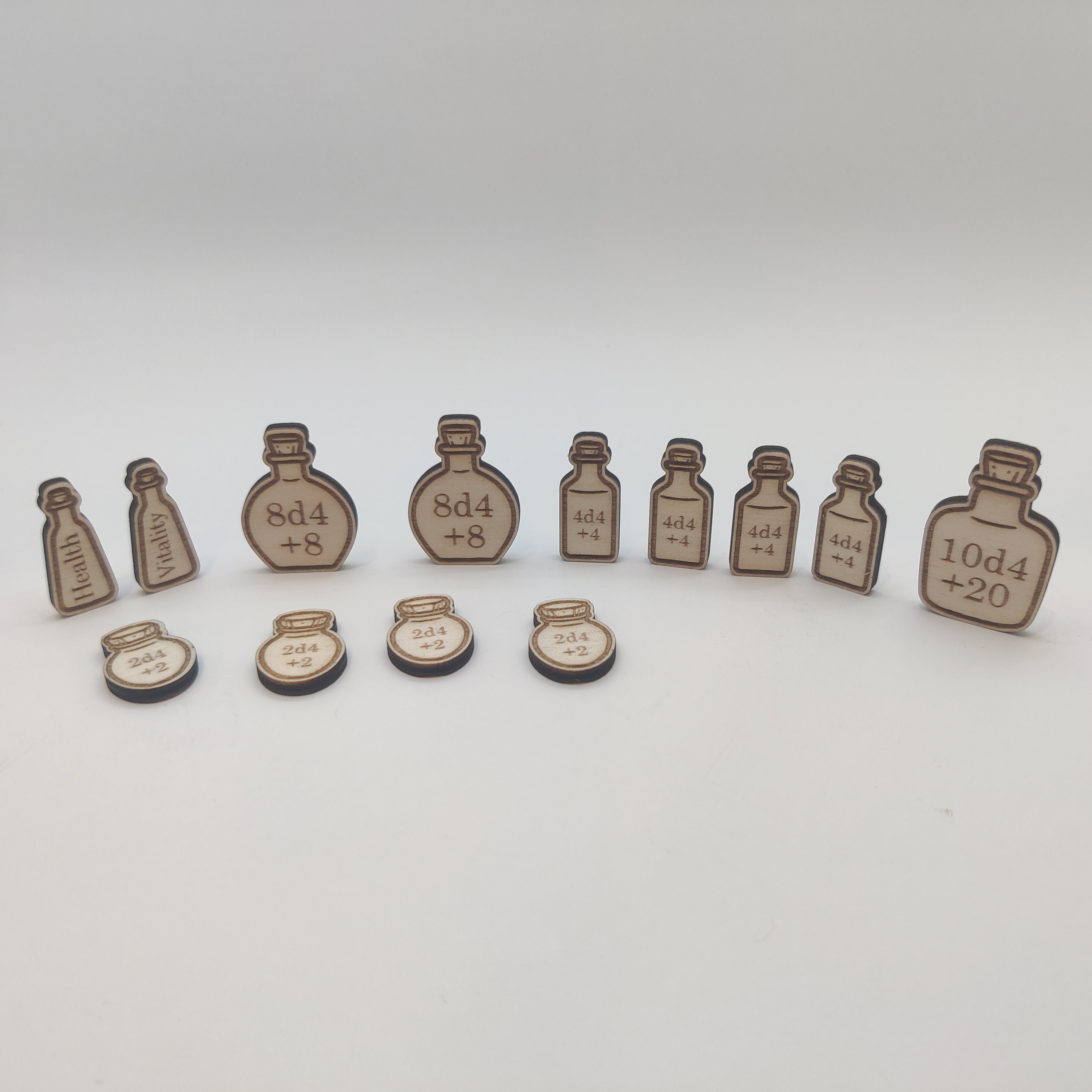 Dnd Healing Potion Token Set Double Sided - Etsy