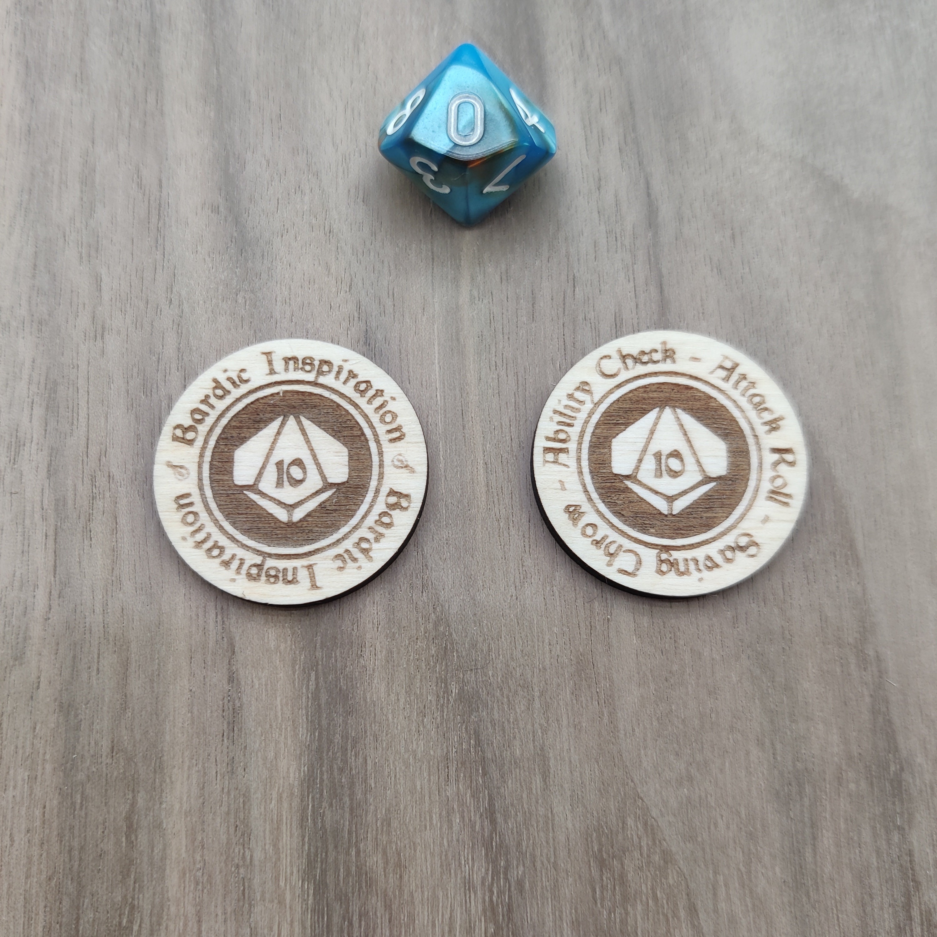Dnd 5e Bardic Inspiration Tokens | Double Sided 32 Mm - Etsy
